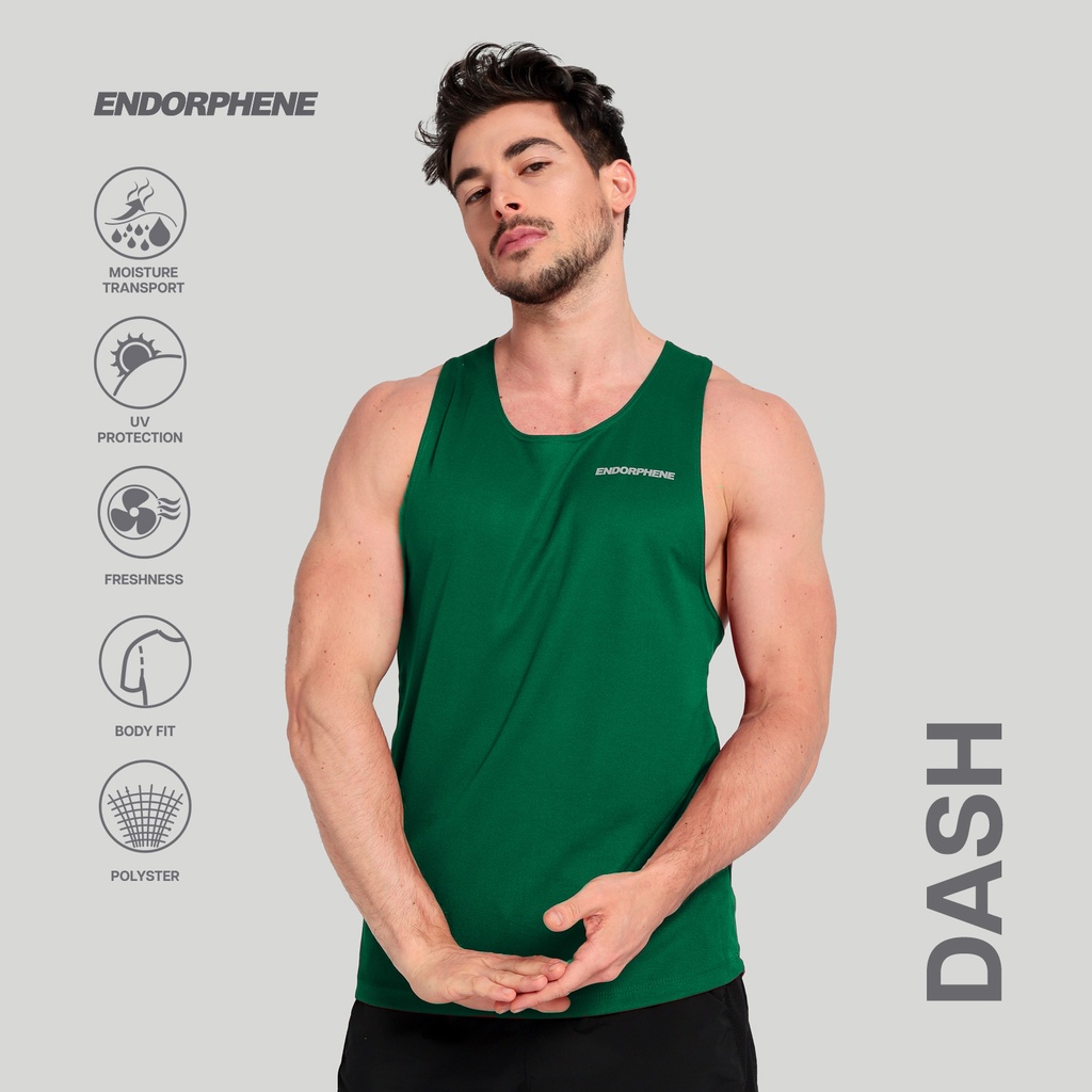 Jual DASH Running Singlet Quick Dry - Forest Biome | Shopee Indonesia