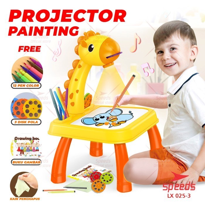 Jual Mainan Meja Gambar Anak Proyektor / Meja Proyektor Projector Anak ...