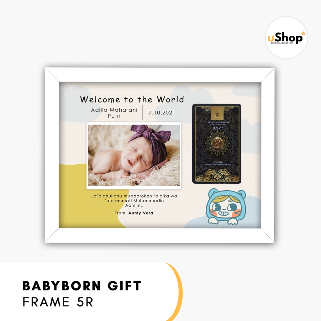 Jual Kado Lahiran Bayi Newborn Kado Baby Newborn Frame Kado Gift Series ...