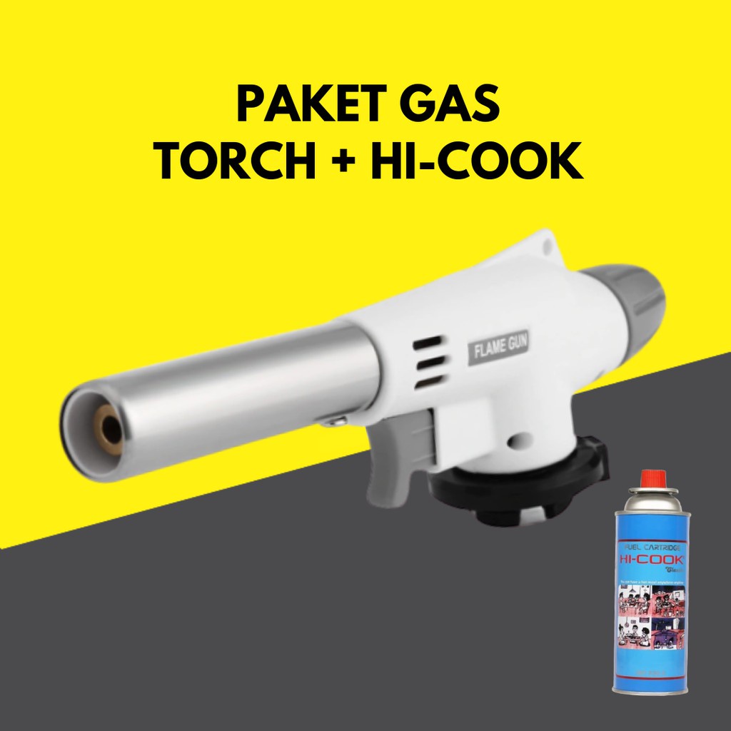 Jual Paket Gas Torch Pistol Api Korek Api Gas Berkemah Gas Butana Gas ...