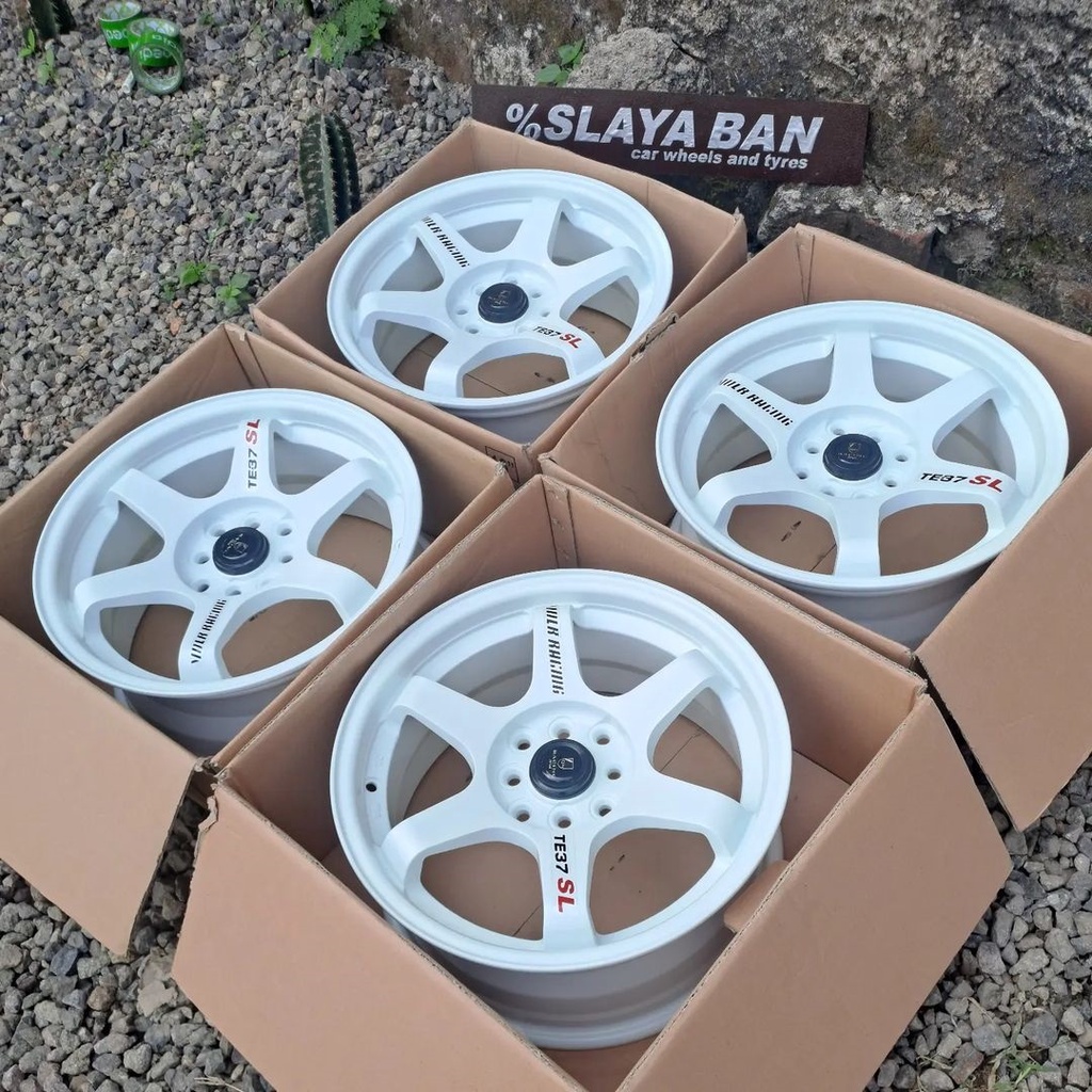 Jual velg Te37 R16 Pcd 4x100 - 4 x114.3 velg mobil ring 16 velg racing ...