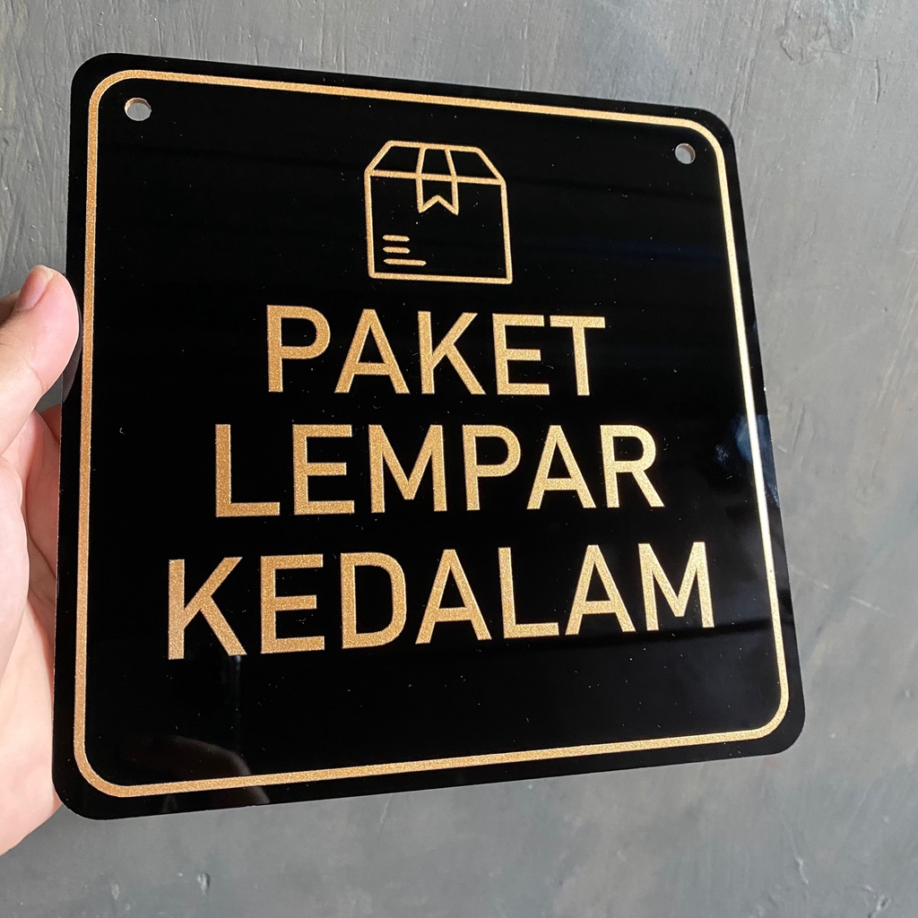 Jual TULISAN AKRILIK MOHON LETAKAN PAKET DISINI | Shopee Indonesia