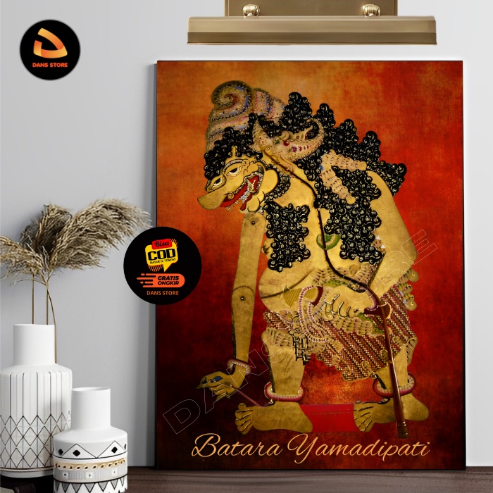 Jual Poster Wayang Kulit Batara Yamadipati Hiasan Dinding Bahan Art ...