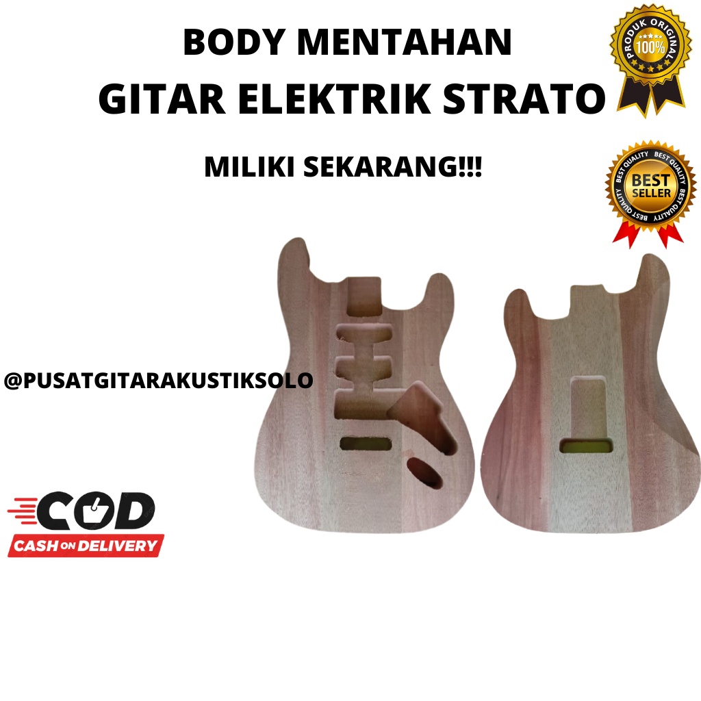 Jual [PROMO] BODY GITAR ELEKTRIK MODEL STRATO SIAP FHINISHING | Shopee ...