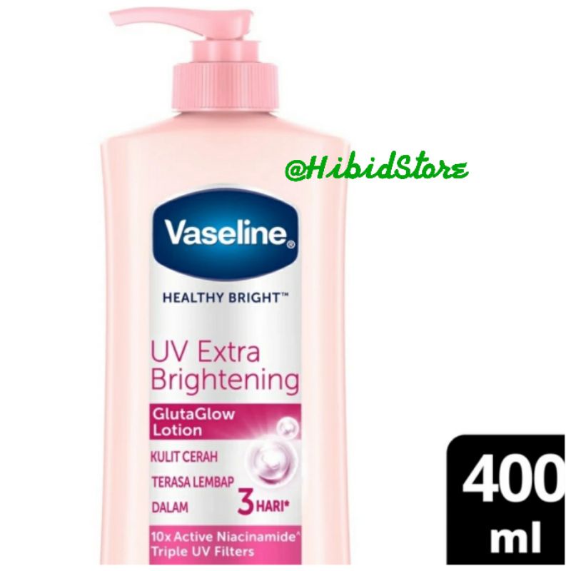Jual VASELINE Body Lotion Healthy Bright UV Extra Brightening 400ml ...