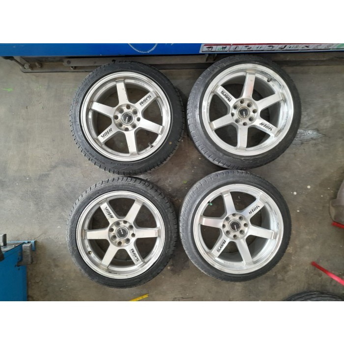 Jual Velg Racing Ring 16 VOLK RAYS Lebar 7-8,5 Lubang 4 BAN 185 50 R16 ...