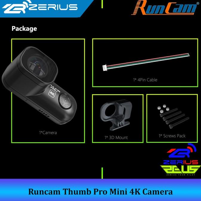 Jual Runcam Thumb Pro 4K Mini Action FPV Drone Camera with Gyro ...