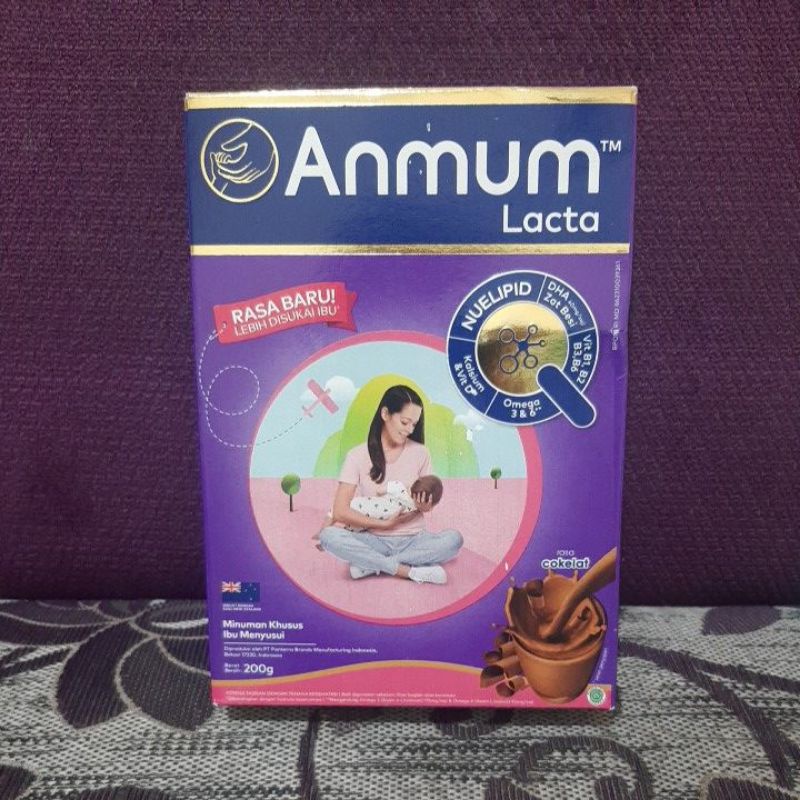 Jual (Exp Mar 2024) Anmum Lacta Menyusui Cokelat Coklat 200gr 200 gr ...