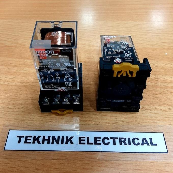 Jual Relay Omron MKS2P 12 Volt DC VDC Original Omron 8 pin + Socket ...