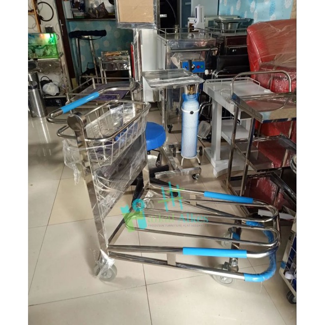 Jual trolley bandara / airport stainless rem otomatis | Shopee Indonesia