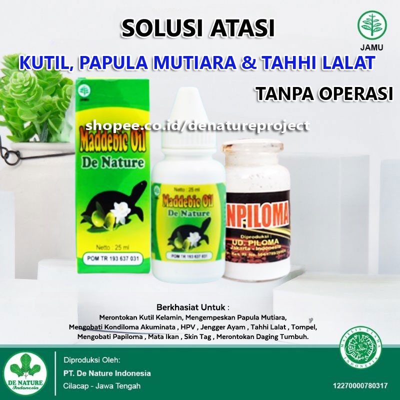 Jual 0bat Kutil MDBC OIL Anpiloma Madebic De Nature Kutil Kelamin ...