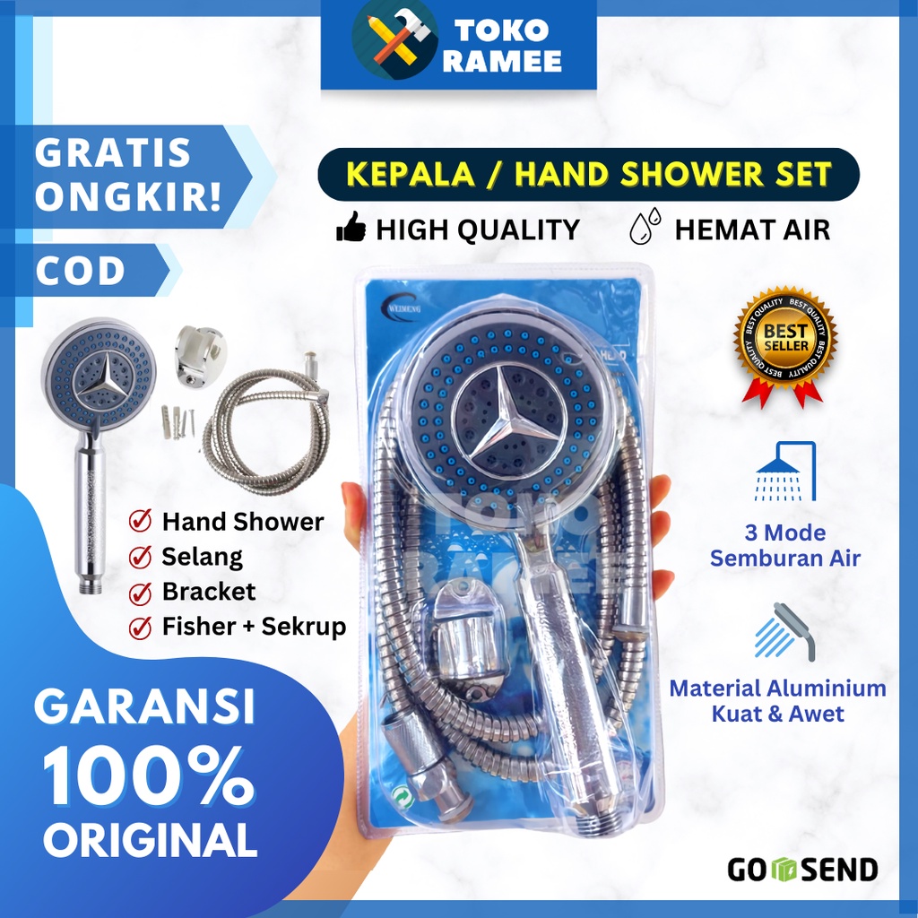 Jual Kepala Shower / Hand Shower / Shower Set Kamar Mandi 1 Set Toilet ...