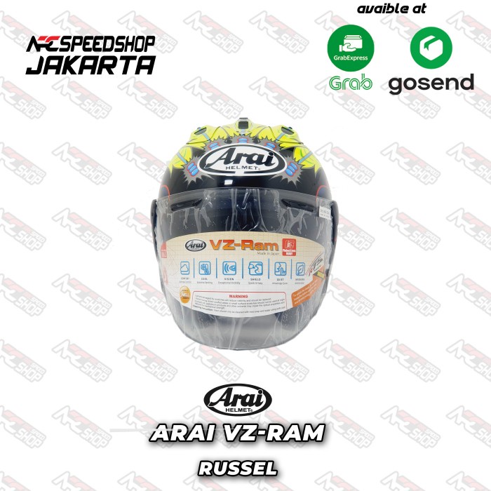 Jual Helm Arai Half Face Vz- Ram Russel ( S ) - Helmet Motor Arai #Original | Shopee Indonesia