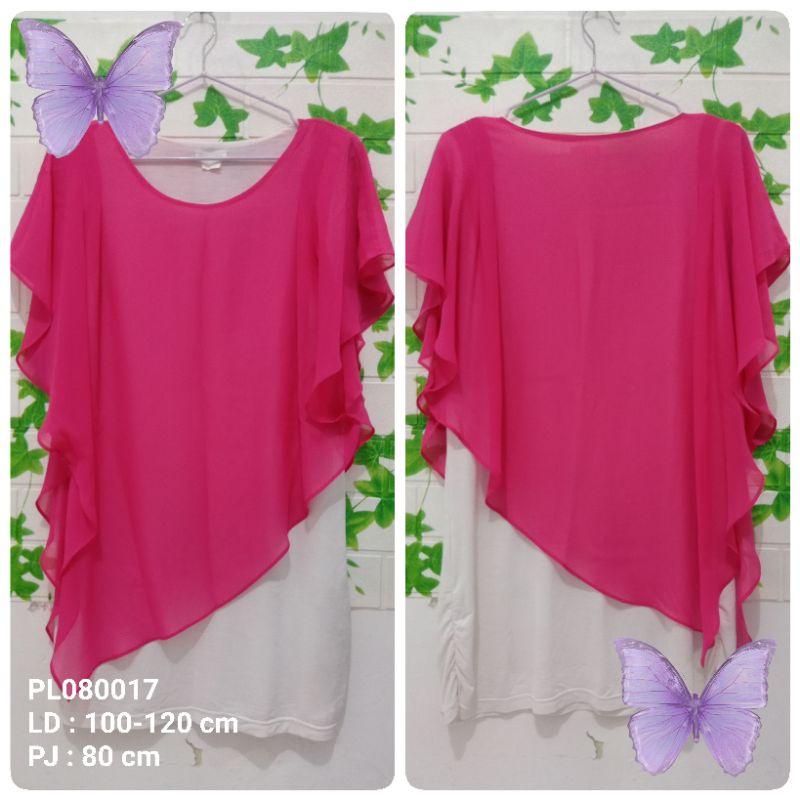 Jual SinarBaru - Baju Preloved Pribadi Warna Pink Fanta Fuchsia LD 100 ...