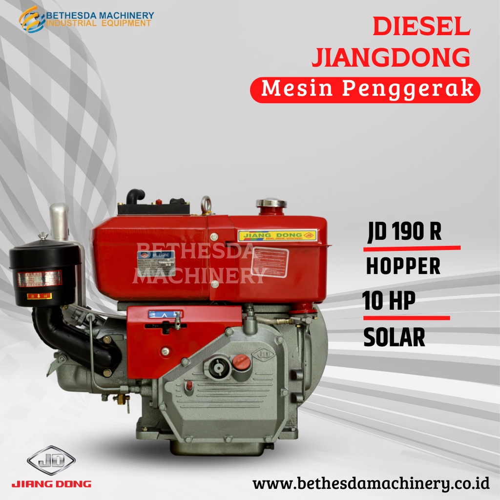 Jual Diesel 10 PK Jiangdong Penggerak Mesin 10 Hp Engine Diesel JD 190/R100H | Shopee Indonesia
