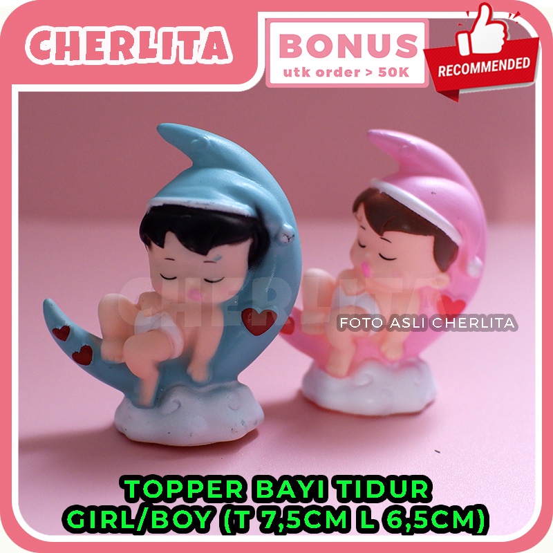 Jual Topper Kue Bayi Tidur Sleeping Baby Cake Topper Figurine | Shopee ...