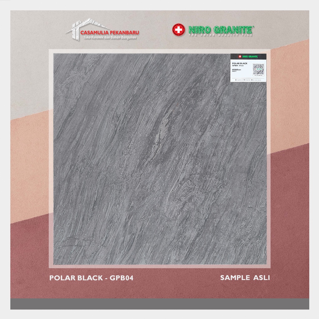 Jual Niro Granite 60x60 Polar Black - GPB04 Frost | Shopee Indonesia
