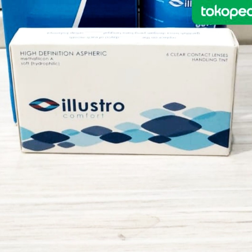 Jual Softlens Illustro Comfort Clear Lensa Kontak Bening Isi 3 | Shopee Indonesia