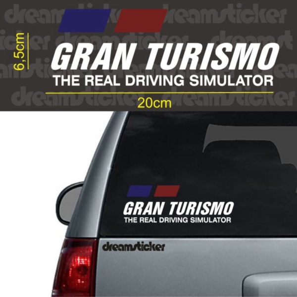 Jual Sticker Stiker Grand Turismo The Real Driving Simulator - Hitam ...