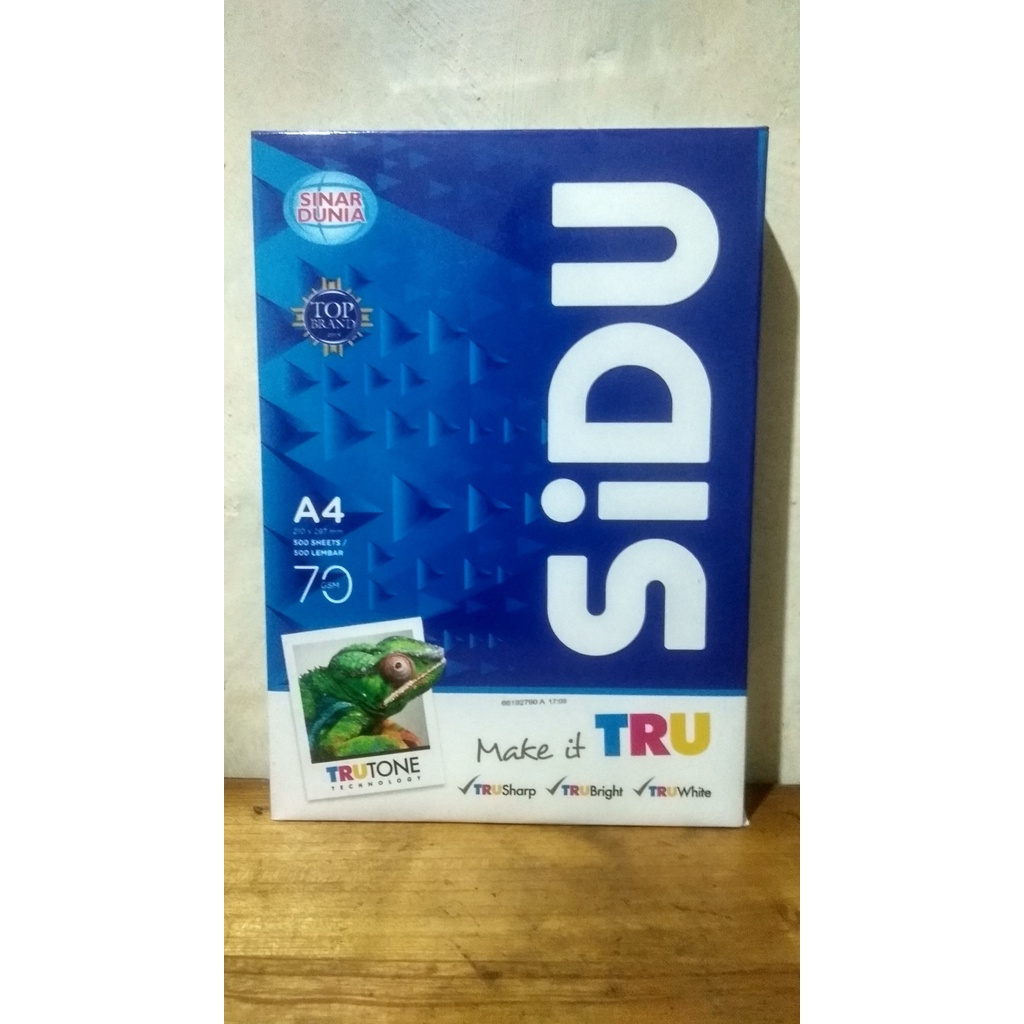 Jual KERTAS HVS FOTOCOPY/PRINT SIDU A4 70 GSM | Shopee Indonesia