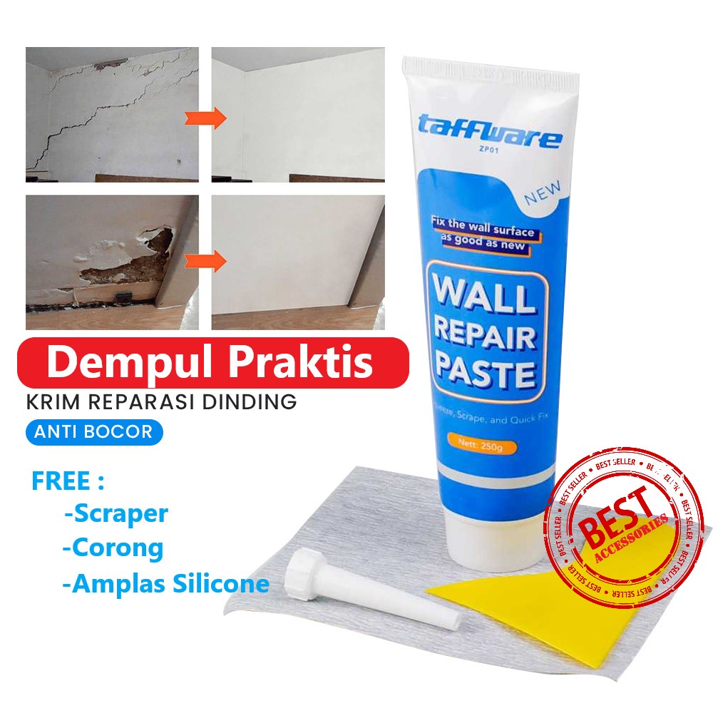 Jual Wall Repair Dempul Tembok Retak Bolong Cat Tembok Filler Plamir ...