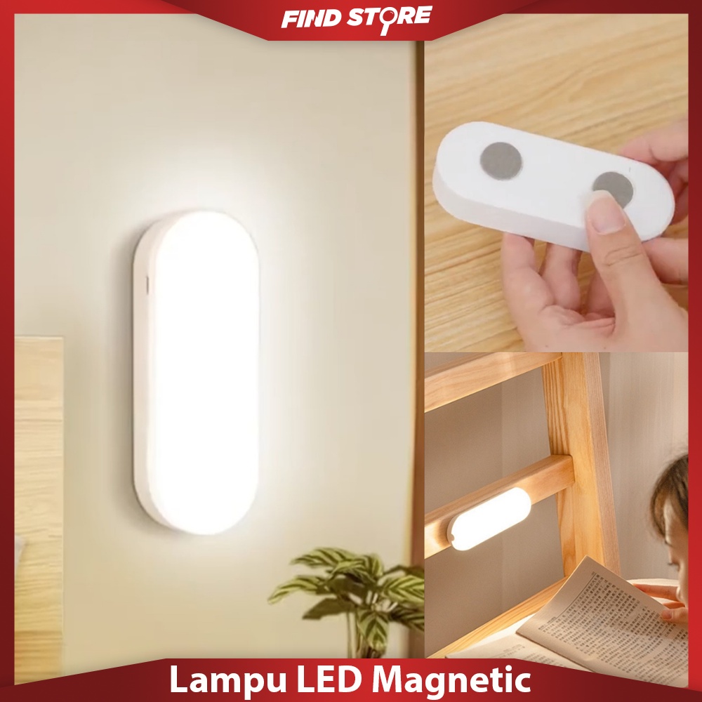 Jual Lampu LED Magnetic Portable Tempel Meja Belajar Dinding | Shopee ...