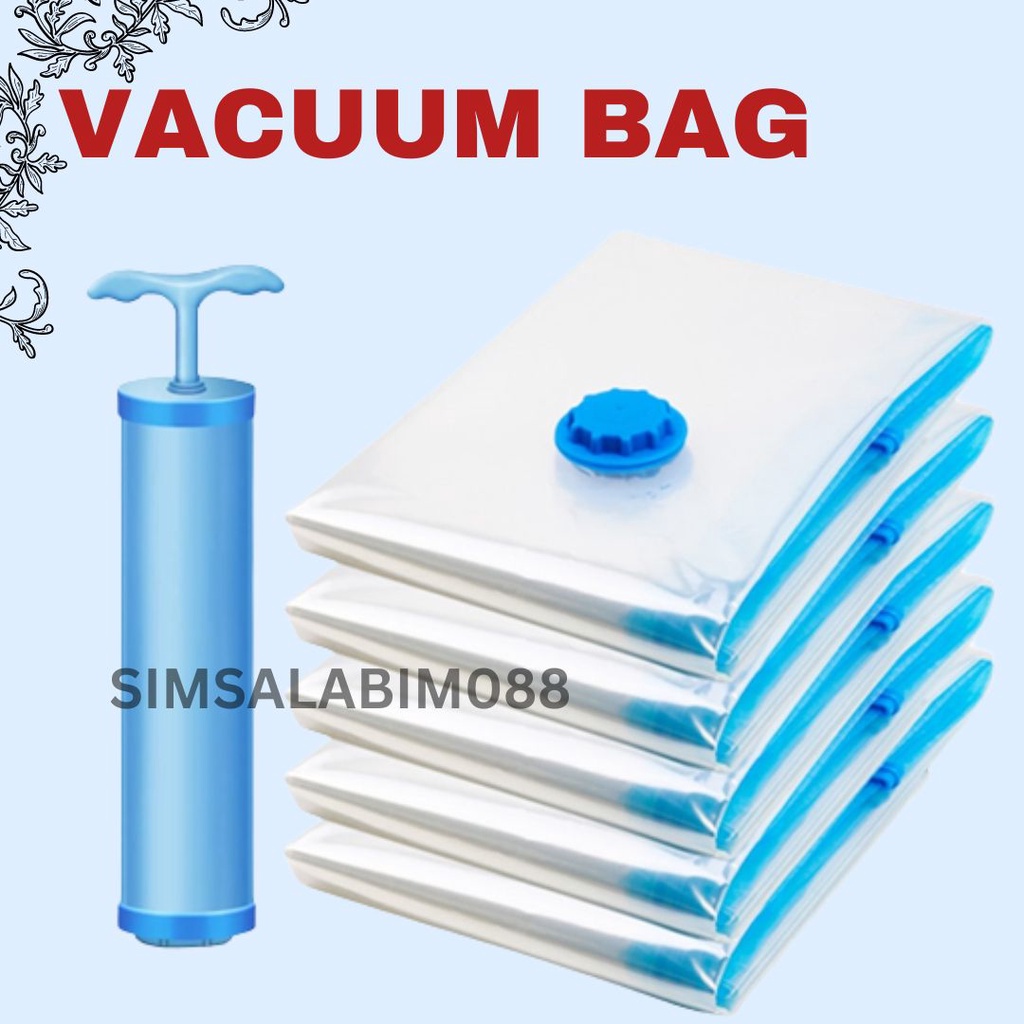 Jual Vacuum Bag Manual Hand Pump Kantong Vakum Plastik / Pompa Tangan | Shopee Indonesia