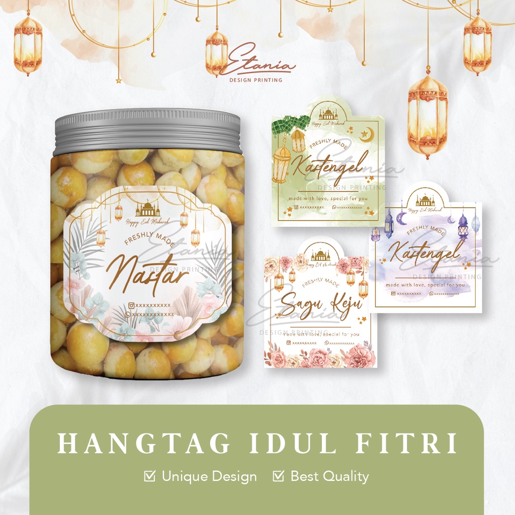 Jual Sticker Toples kue kering lebaran Label toples kue | Shopee Indonesia
