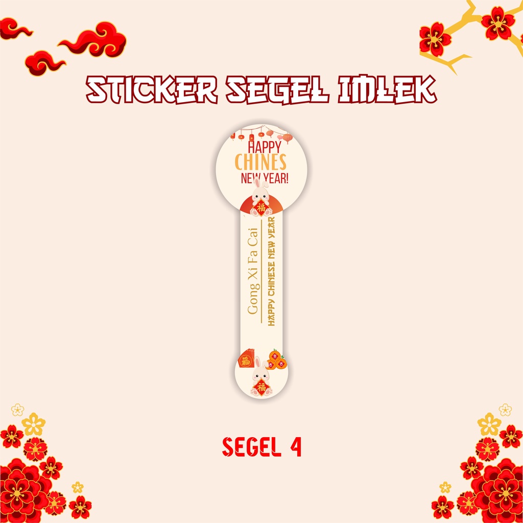 Jual STIKER SEGEL IMLEK CHINESE NEW YEAR HAMPER, TOPLES, KOTAK KUE CNY ...