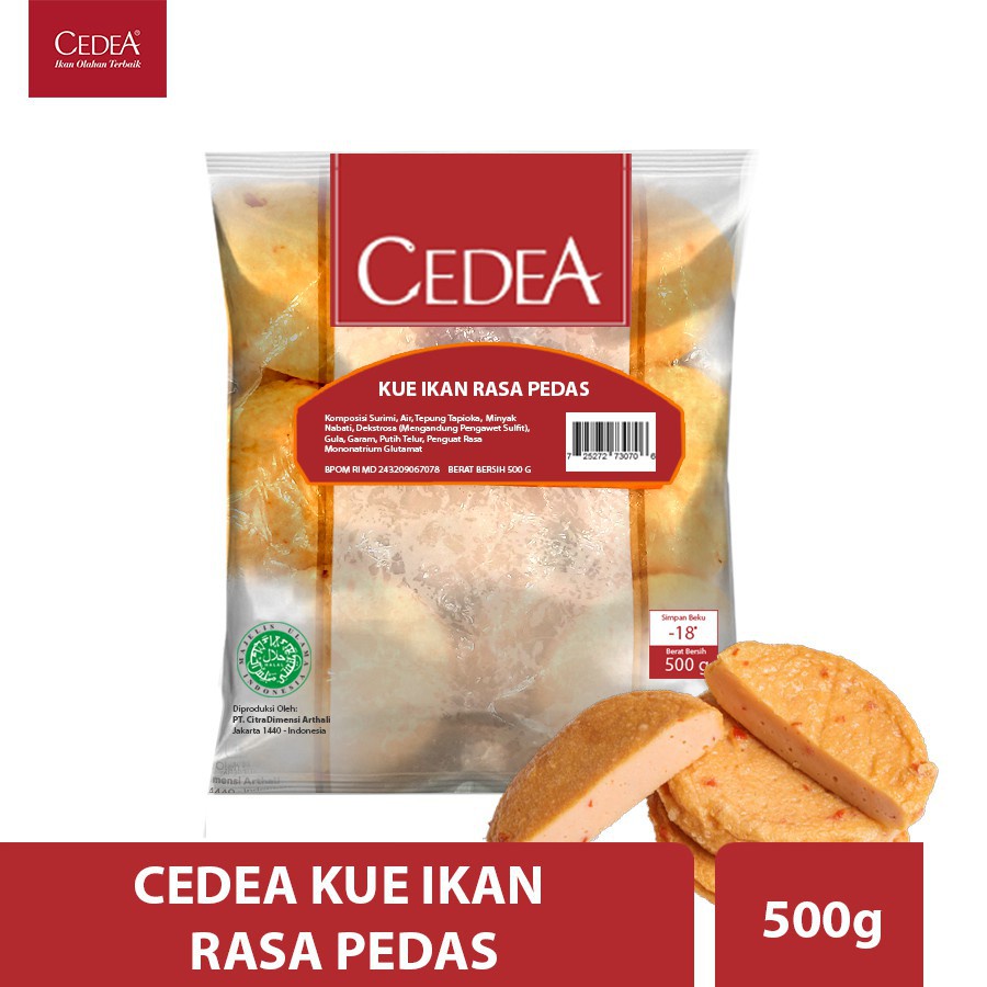 Jual Cedea Kue Ikan Cabe 500Gram | Ikan Olahan Pedas Cedea | Shopee ...
