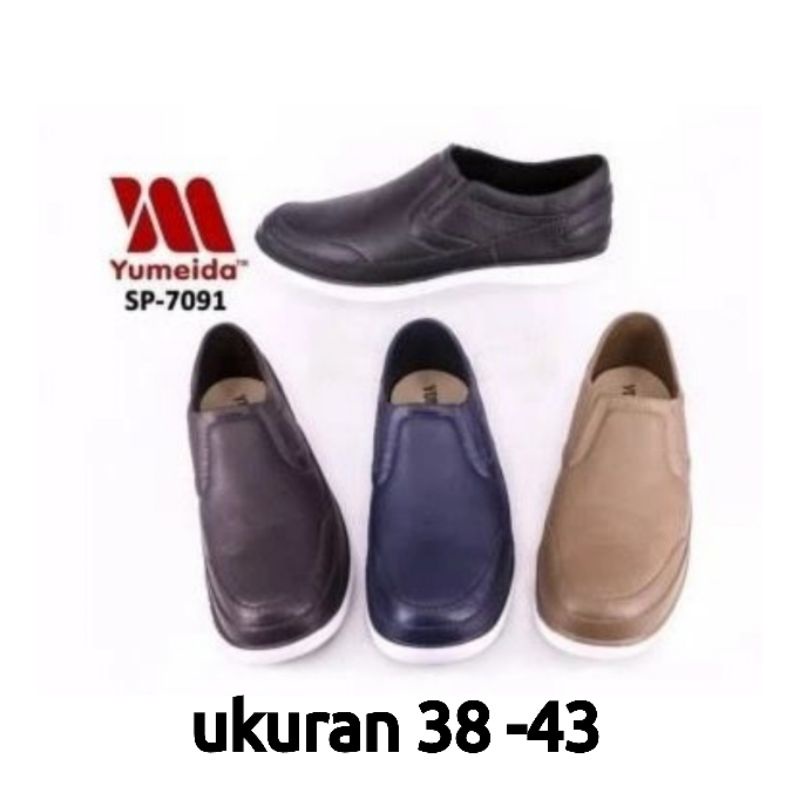 Jual Yumeida SP 7091/Sepatu Pantofel Pria/Sepatu Karet Pria/Sepatu Anti ...