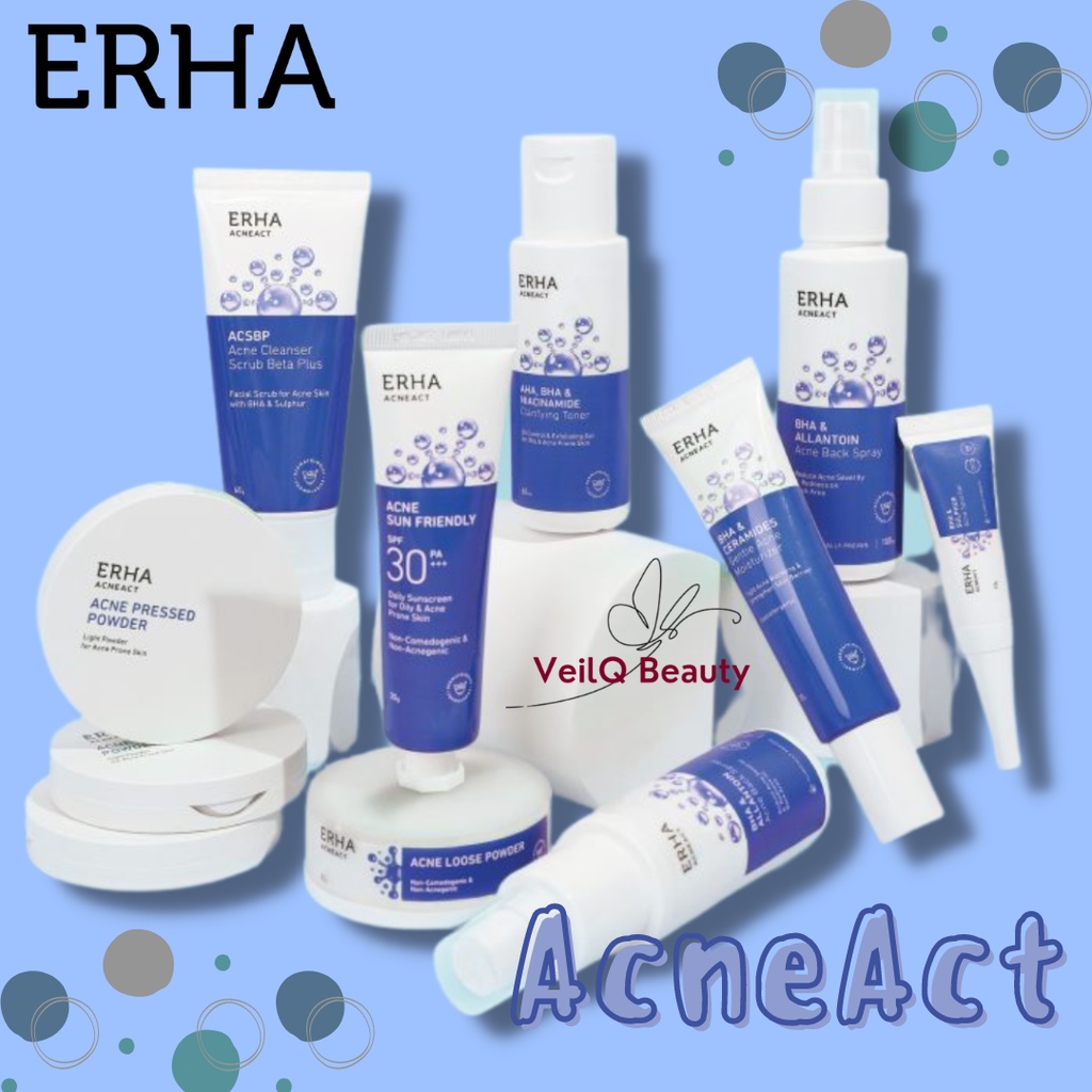 Jual ERHA AcneAct Series | Acne Cleanser Scrub Clarifying Toner Gentle ...