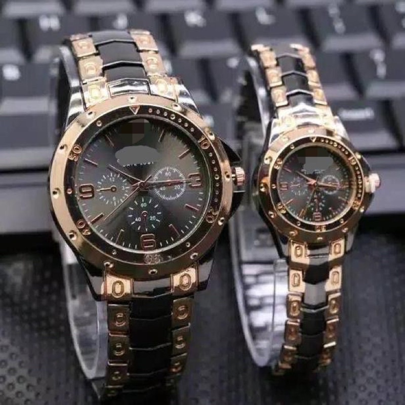 Jual Jam Tangan Couple Baut Chrono Hiasan Rosegold (Harga sudah ...