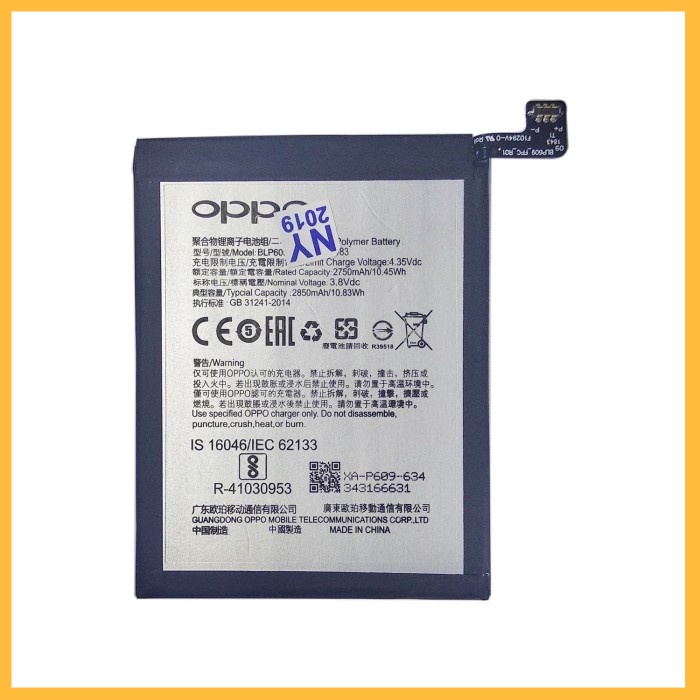 Jual BATREI BATERAI OPPO BLP609 F1S PLUS ORIGINAL OEM | Shopee Indonesia