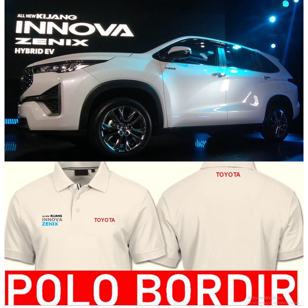 Jual POLO FULL BORDIR TOYOTA INNOVA ZENIX TERBARU | Shopee Indonesia
