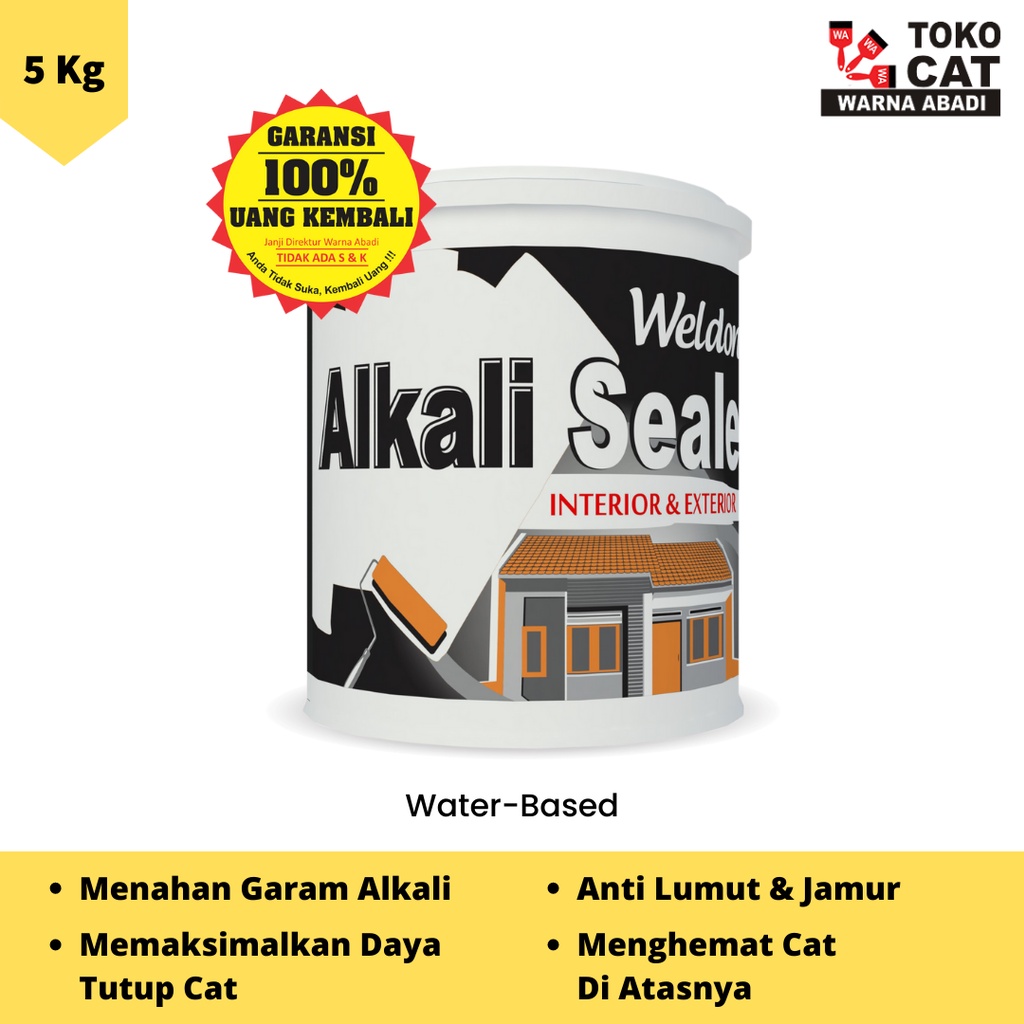 Jual CAT DASAR TEMBOK ANTI ALKALI WELDON 5 KG - UNTUK DINDING BARU ...