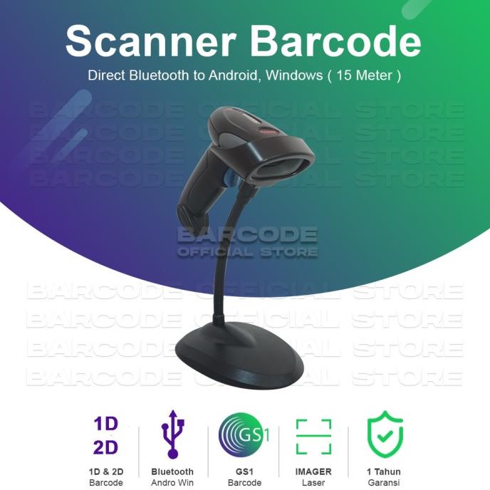 Jual 2D Barcode Scanner Kassen KS-603 BT Konek Bluetooth Android ...