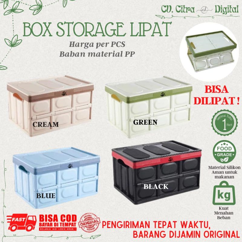 Jual Storage Box Lipat / Folding Container Box Tempat Baju / Kotak ...