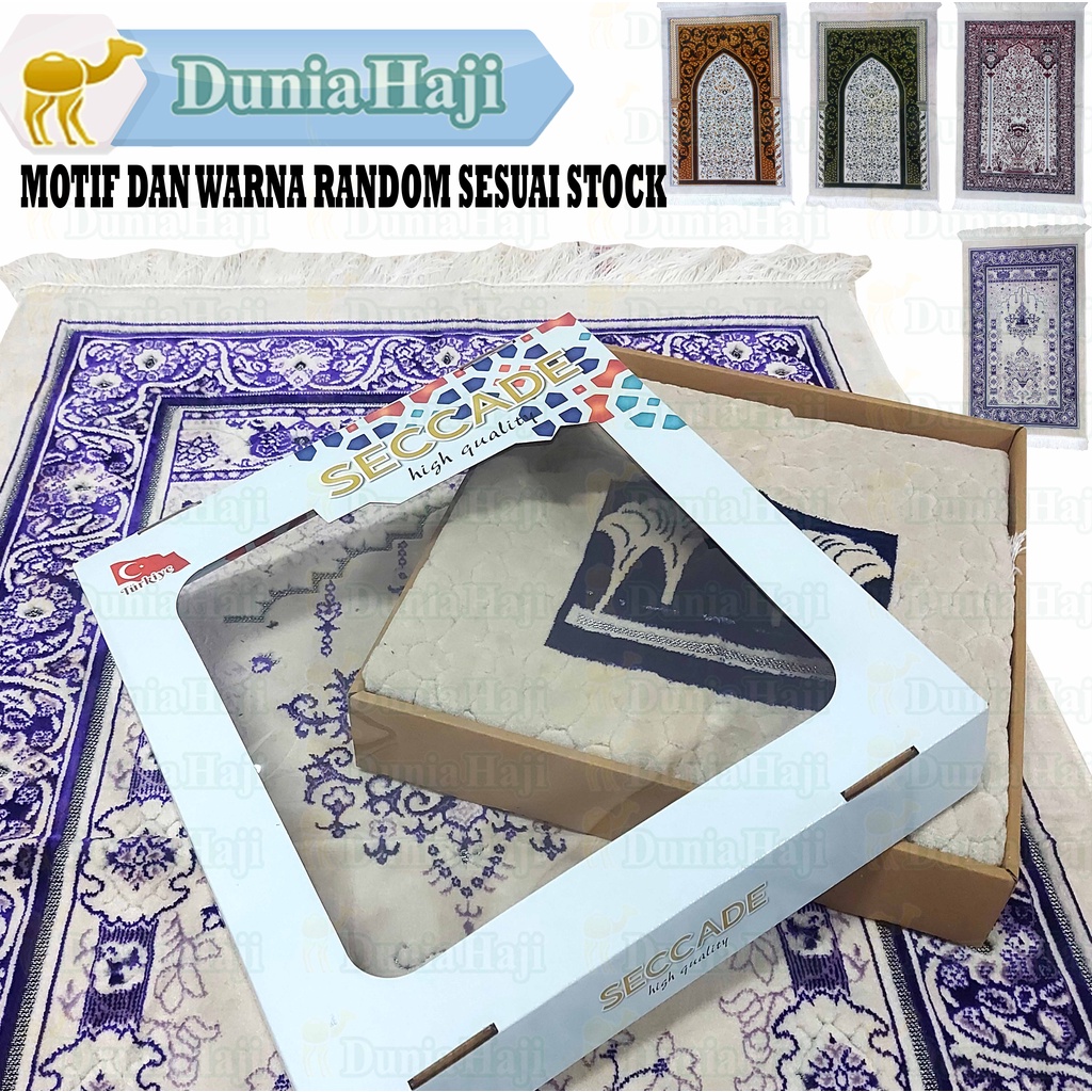 Jual Sajadah Box Scade Turki Besar 70x110cm Tebal Bulu Ukuran Dewasa ...