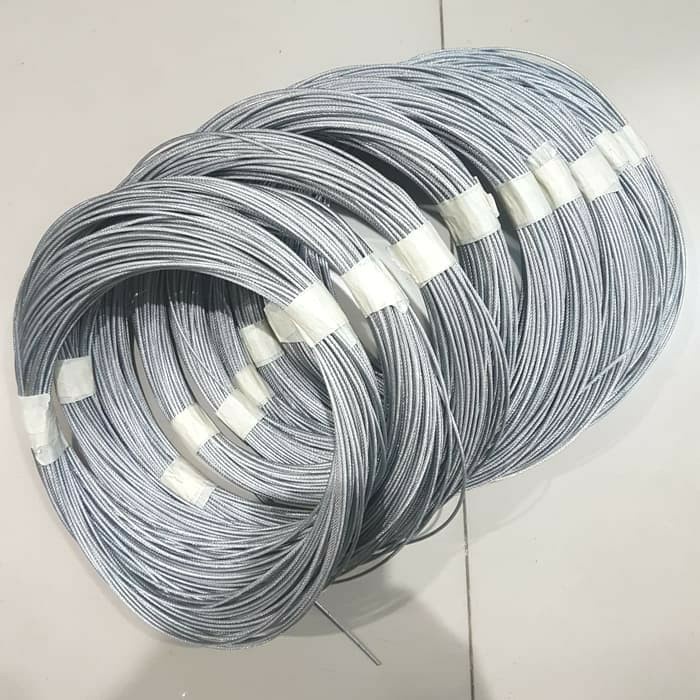 Jual Kawat Seling 2 mm Lapis Plastik / Kawat Sling Baja Anti Karat per Meter | Shopee Indonesia