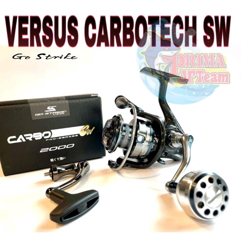 Jual Reel pancing Versus Carbotech SW pro series go strike 1000-6000 ...