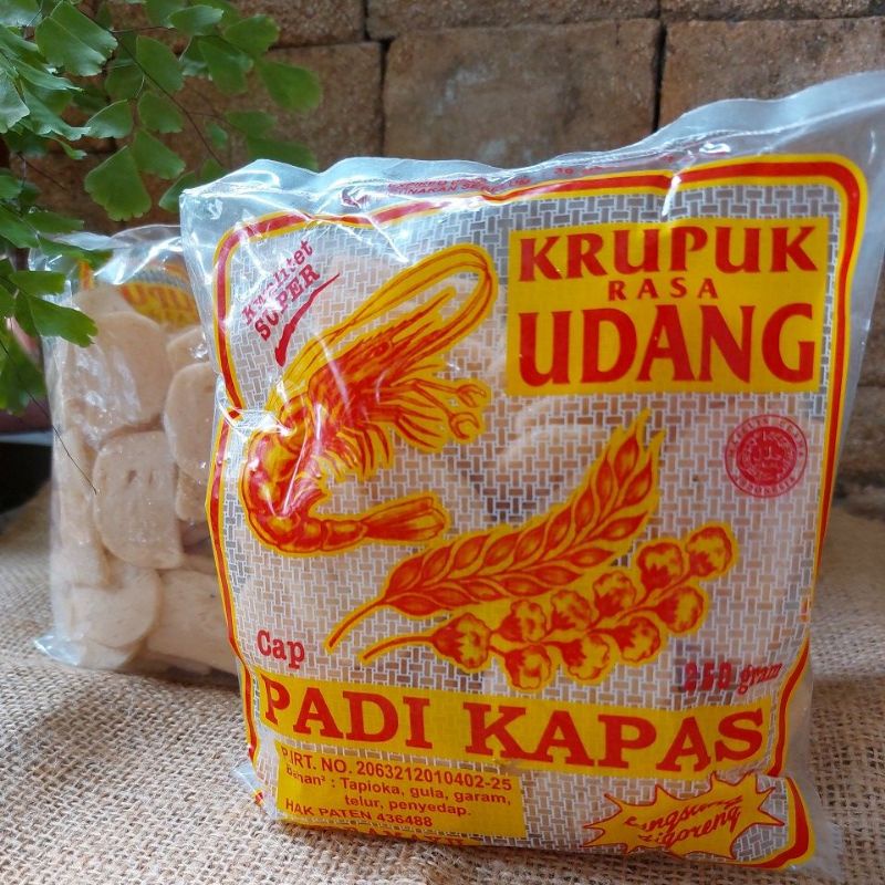 Jual Kerupuk Udang Cap Padi Kapas Ukuran Sedang (Bukan Ukuran Kancing ...