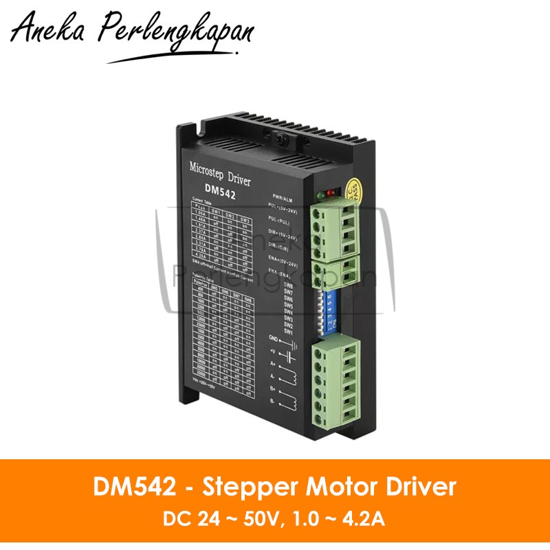Jual DM542 NEMA 17 23 34 CNC Bipolar Stepper Motor Microstep Driver ...
