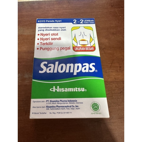 Jual Salonpas koyo besar - 1 box ( isi 10 sachet) | Shopee Indonesia