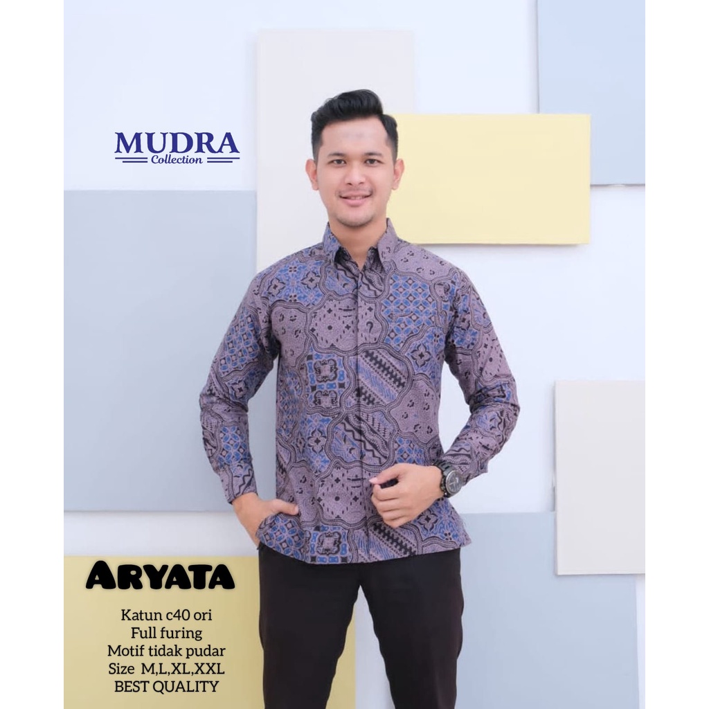 Jual Batik Mudra Collection / Batik Pria Lengan Panjang / Batik Terbaru ...