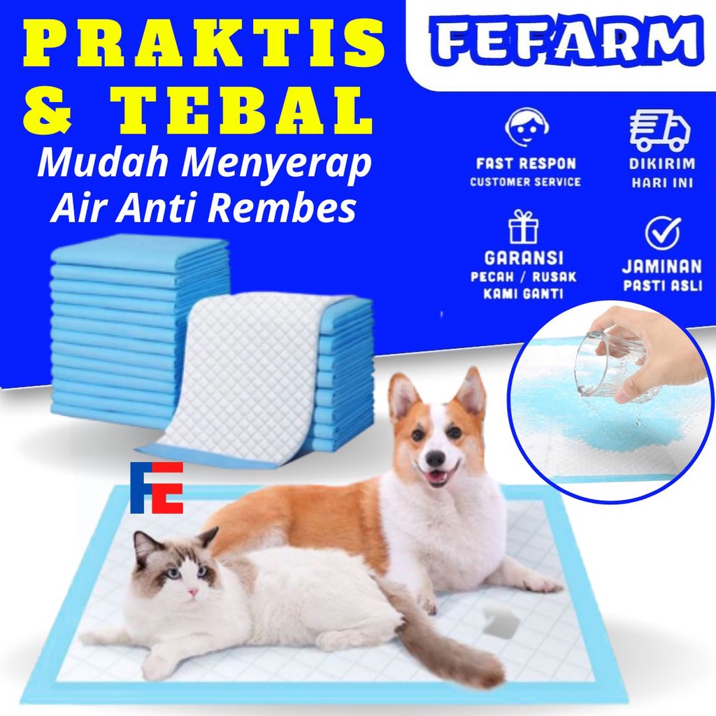 Jual UNDERPAD ALAS PERLAK HEWAN TRAINING PAD PIPIS PEEP PUP ANJING ...