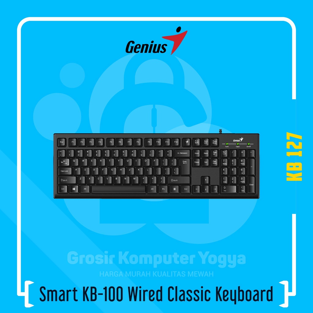 Jual Genius Smart KB-100 Customizable Function Keys Concave Keycap ...