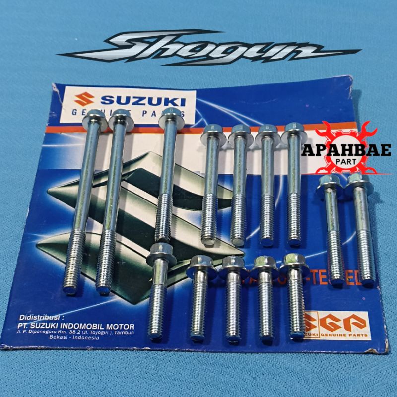 Jual 1set baut blok kiri kanan kopling magnet Shogun 110 Shogun Kebo | Shopee Indonesia