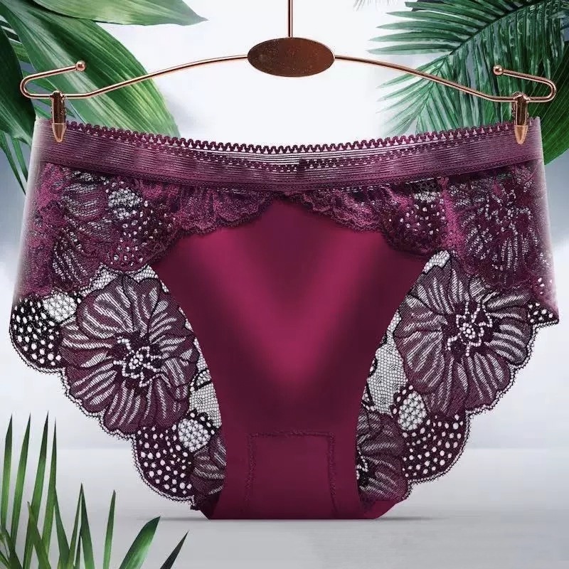 Jual •ILUVBRA•CD453 CD Wanita Celana Dalam Wanita Seamless Motif Bunga ...