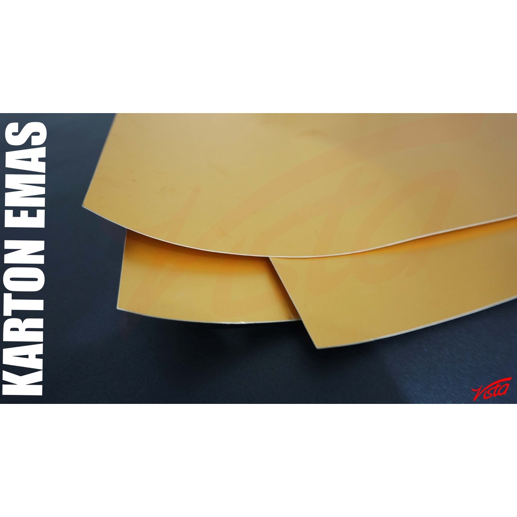 Jual Karton emas, kertas craft, scrapbook 275gr Ukuran 79x109 (plano ...